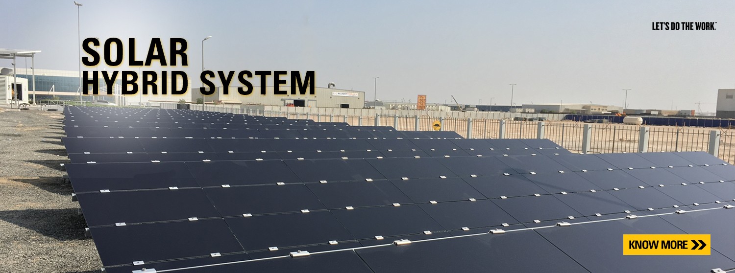 Caterpillar Microgrid Companies and PV Solar Panels System, Solar Power ...